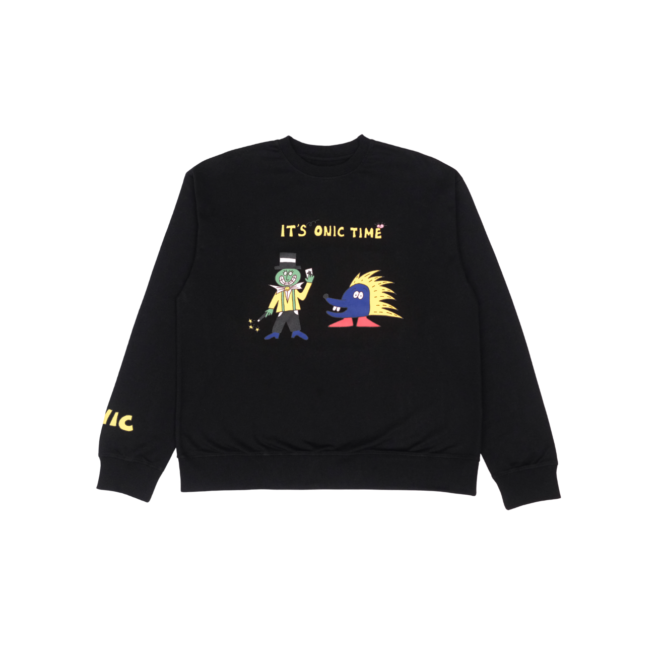 Onic Supply - Its Onic Time Crewneck - Black – ONIC SUPPLY